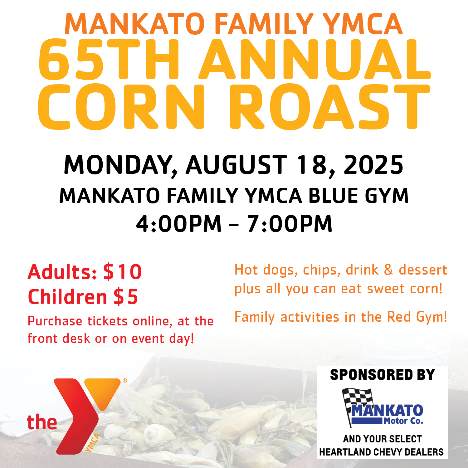 Join us: YMCA 65th Annual Corn Roast - Mankato YMCA